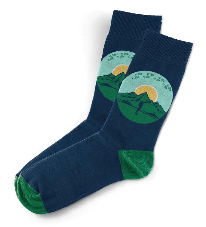 Hiking Socks | Sillies Men & Women, Novelty Fun Socks, Cotton Blend ...