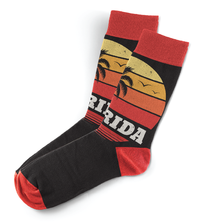 Florida Socks | Sillies Men & Women, Novelty Fun Socks, Cotton Blend ...