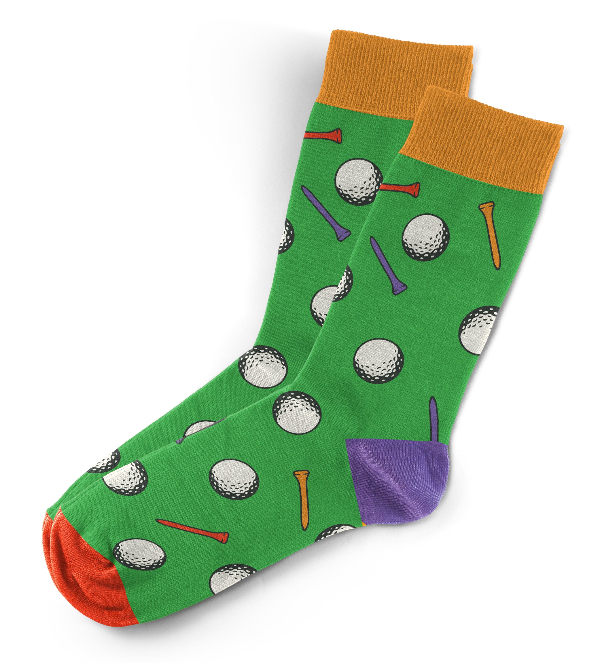 Golf Socks | Sillies Men & Women, Novelty Fun Socks, Cotton Blend ...