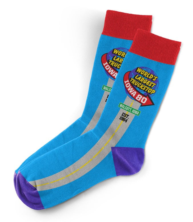 Iowa 80 Socks | Sillies Men & Women, Novelty Fun Socks, Cotton Blend ...