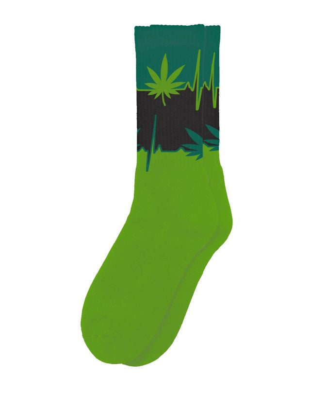 Weed Beat Greens Socks | Sillies Men & Women, Novelty Fun Socks, Cotton ...