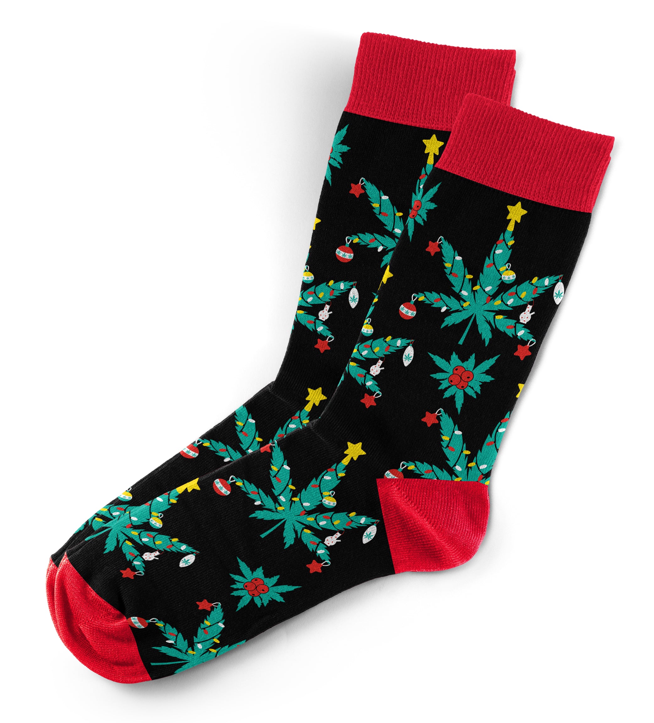 Weedmas Tree Socks | Sillies Men & Women, Novelty Fun Socks, Cotton ...