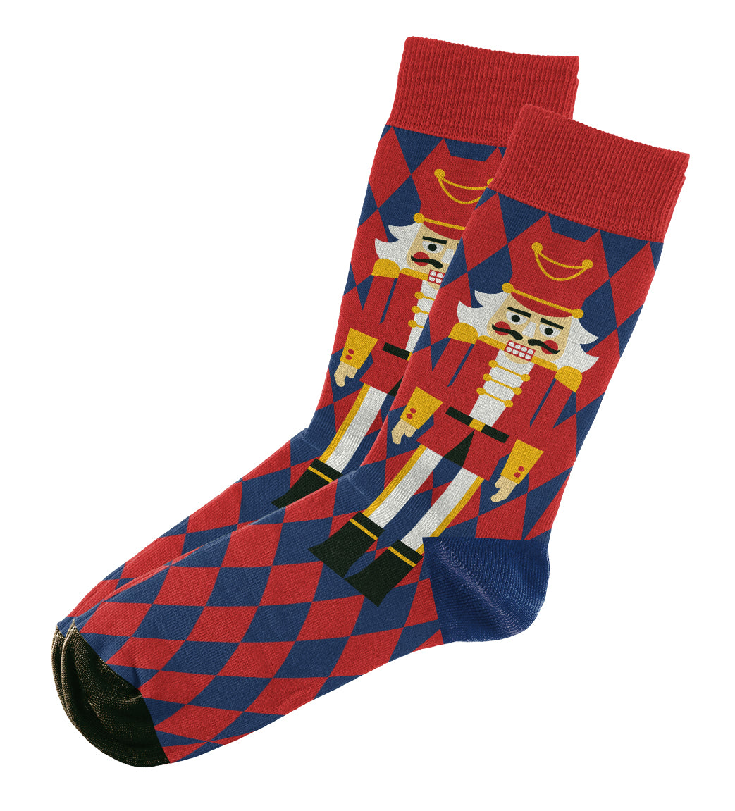 Nutcracker Socks | Sillies Men & Women, Novelty Fun Socks, Cotton Blend ...