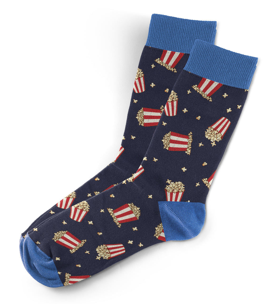 Popcorn Socks | Sillies Men & Women, Novelty Fun Socks, Cotton Blend ...