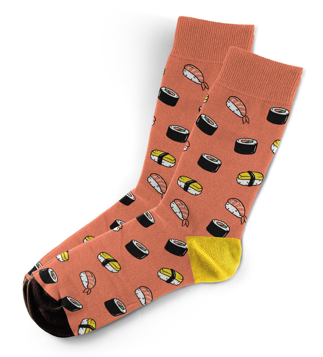 Sushi Socks | Sillies Men & Women, Novelty Fun Socks, Cotton Blend ...